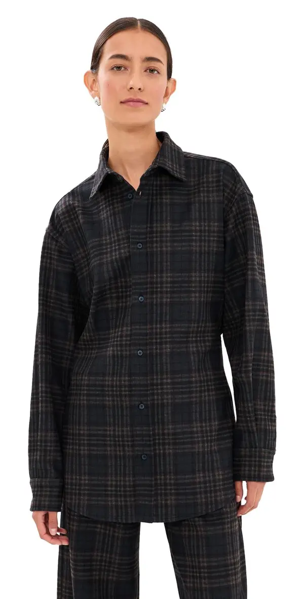 DARKPARK Anne Tartan Tailored Button Down Shirt
