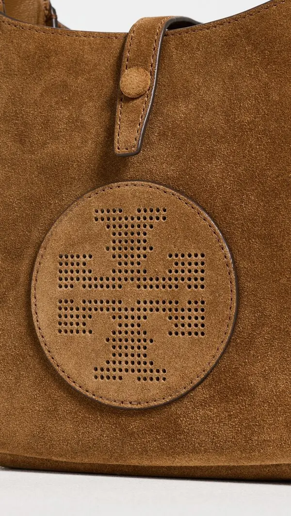 Tory Burch Miller Suede Swing Bag - Toffee