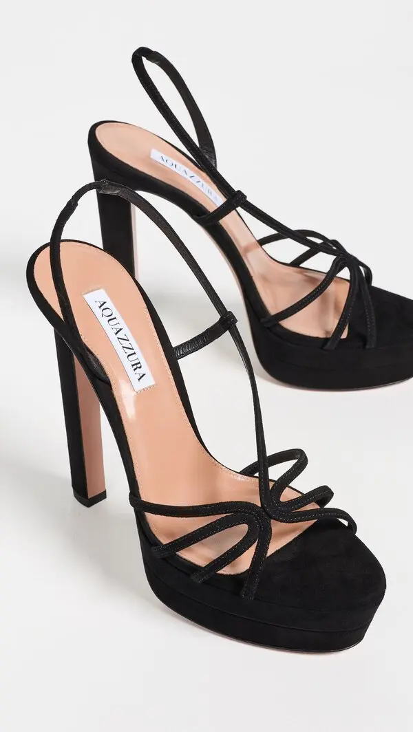 AQUAZZURA Talk To Me Plateau Sandals 130mm