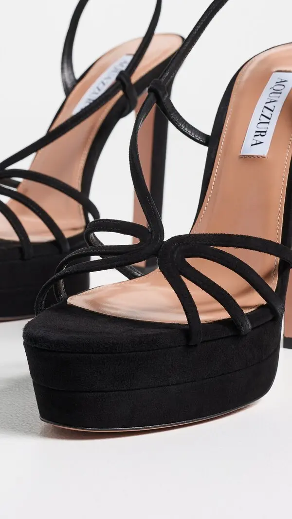 AQUAZZURA Talk To Me Plateau Sandals 130mm