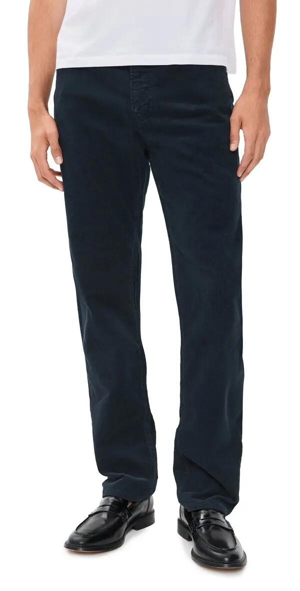 FRAME Modern Straight Corduroy Pants - Dark Navy