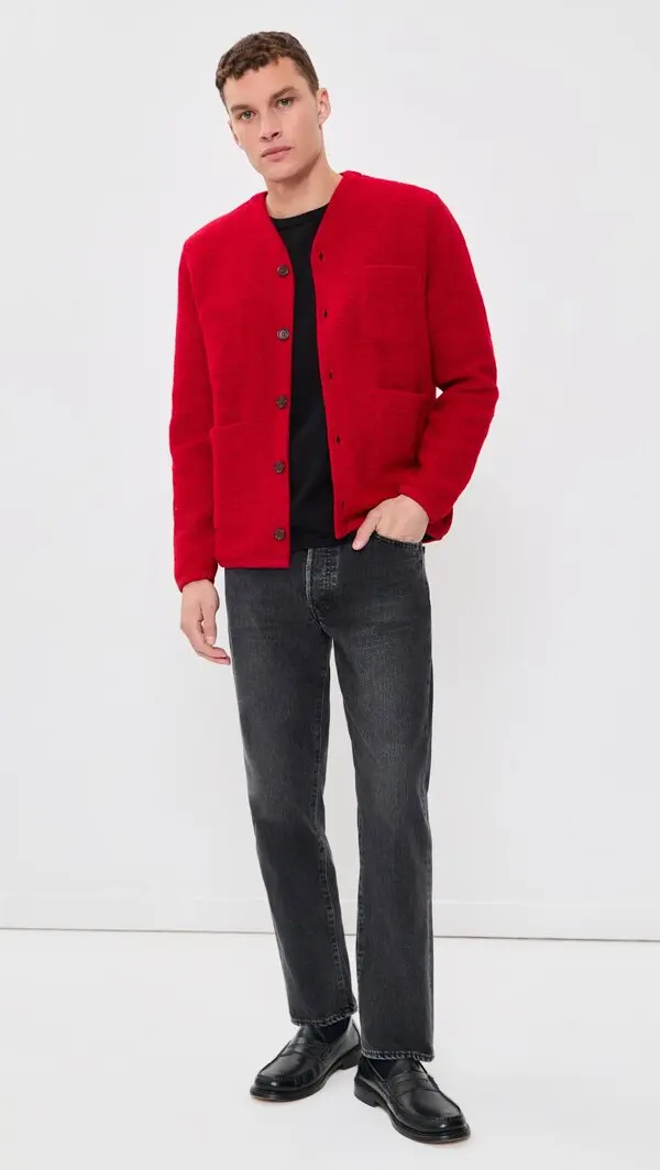 Universal Works Wool Fleece Cardigan