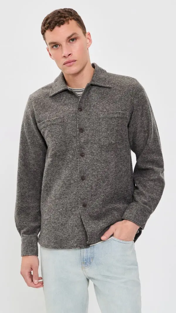 Universal Works Dam Marl Knit Overshirt