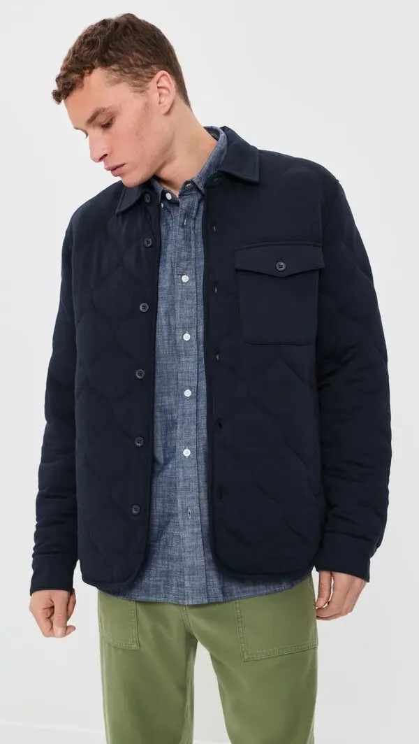 Vince Quilted Shirt Jacket