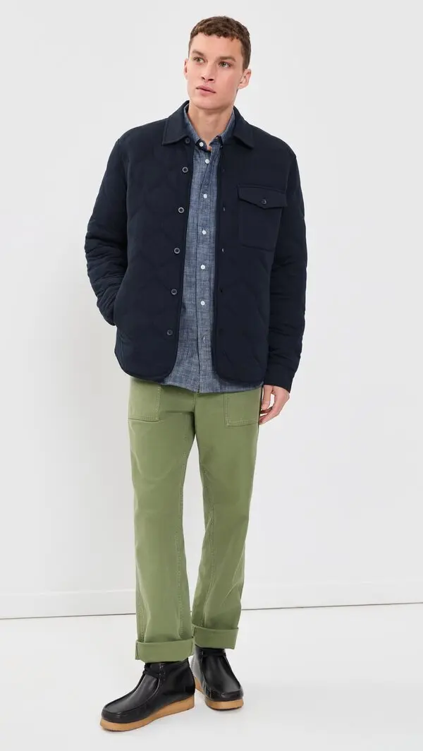 Vince Quilted Shirt Jacket