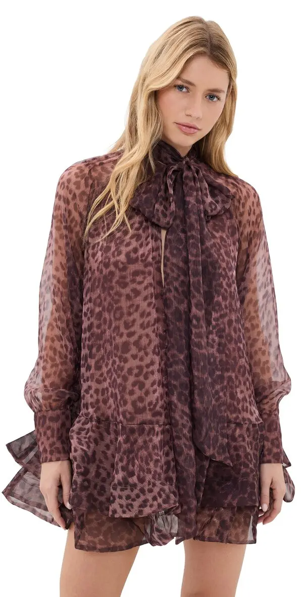 Bardot Adrie Babydoll Mini Dress