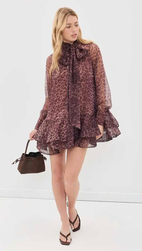 Bardot Adrie Babydoll Mini Dress