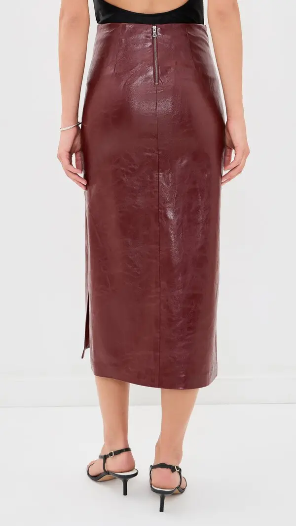 Alice + Olivia Maeve Vegan Midi Skirt