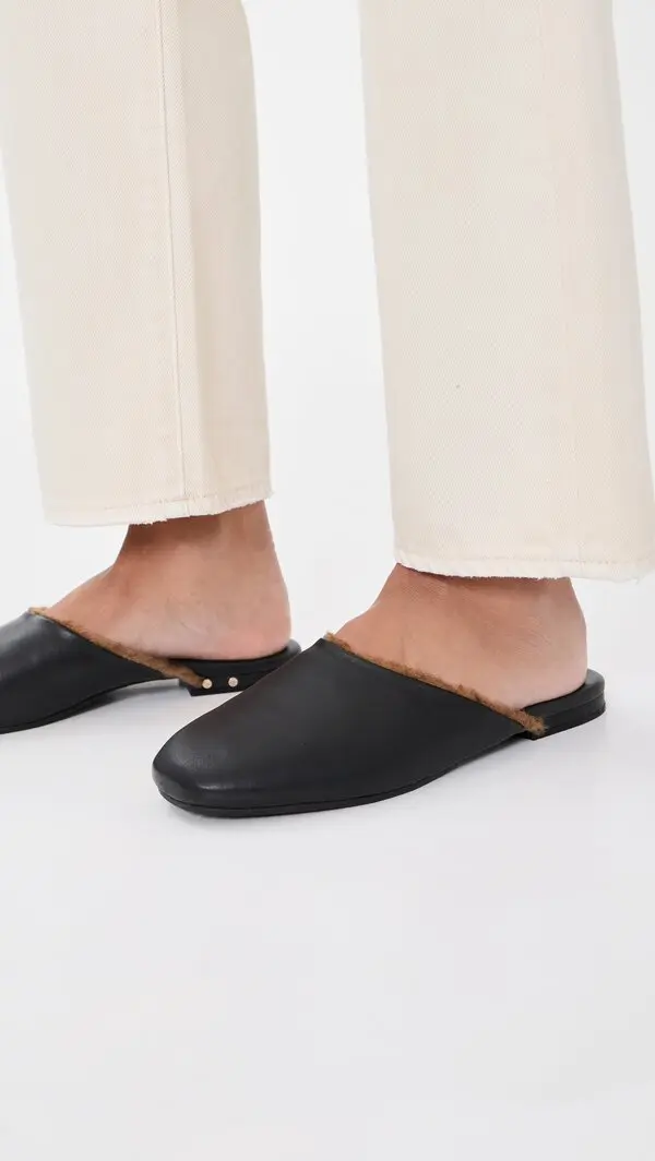 Beek Bird Shearling Mules