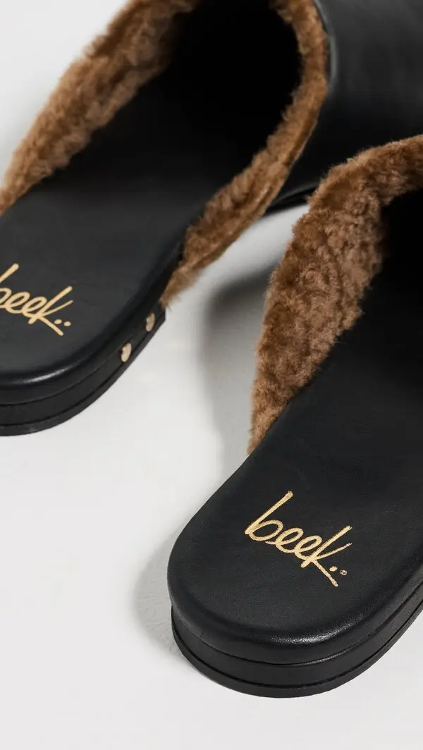 Beek Bird Shearling Mules