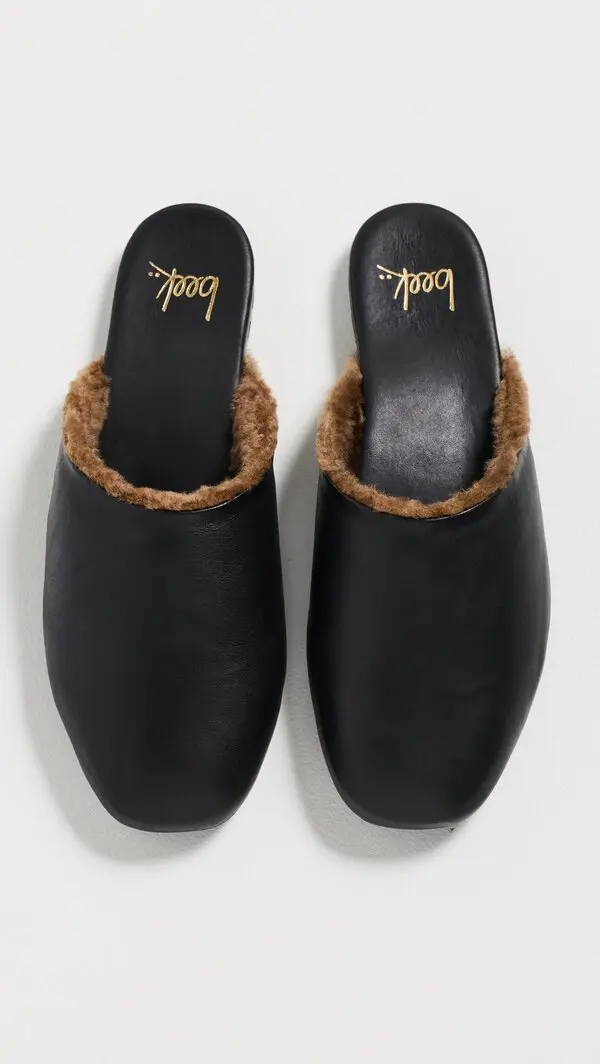 Beek Bird Shearling Mules