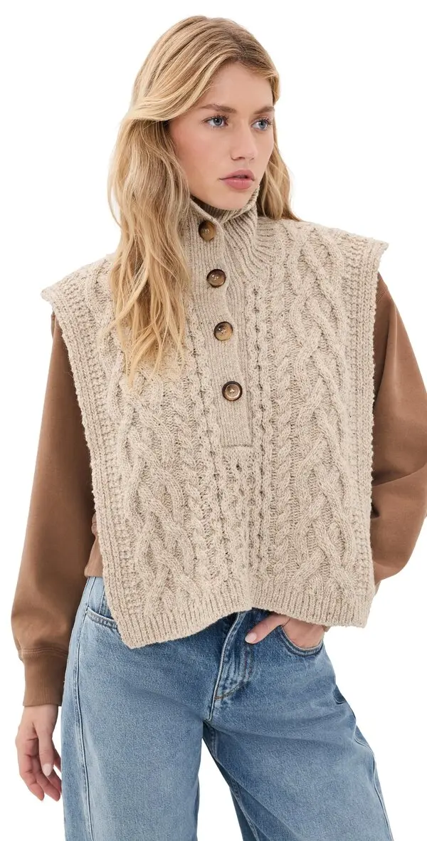 Isabel Marant Étoile Kara Cable Knit Scarf