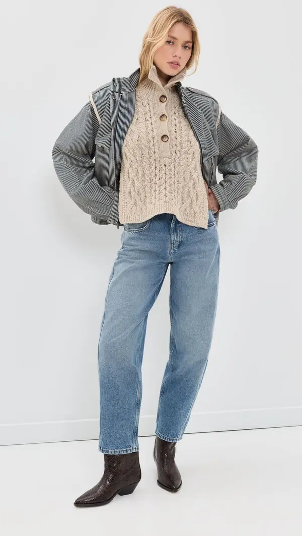 Isabel Marant Étoile Kara Cable Knit Scarf