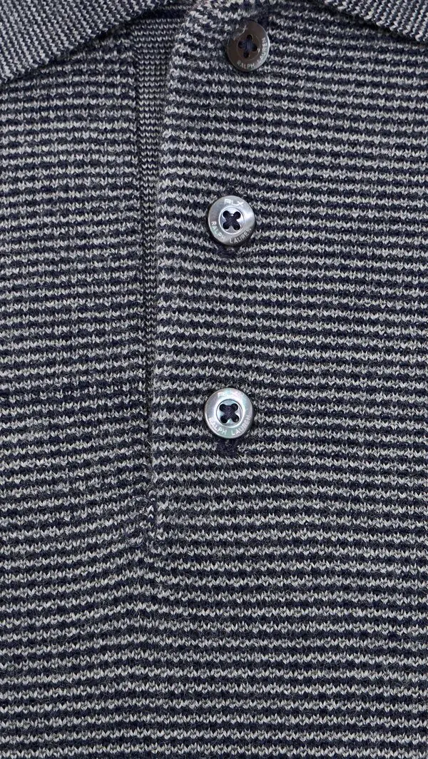 Rlx Ralph Lauren Merino Coolmax Striped Polo Sweater