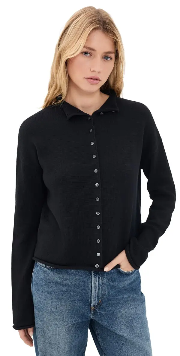 ALEX MILL Taylor Cardigan - Black