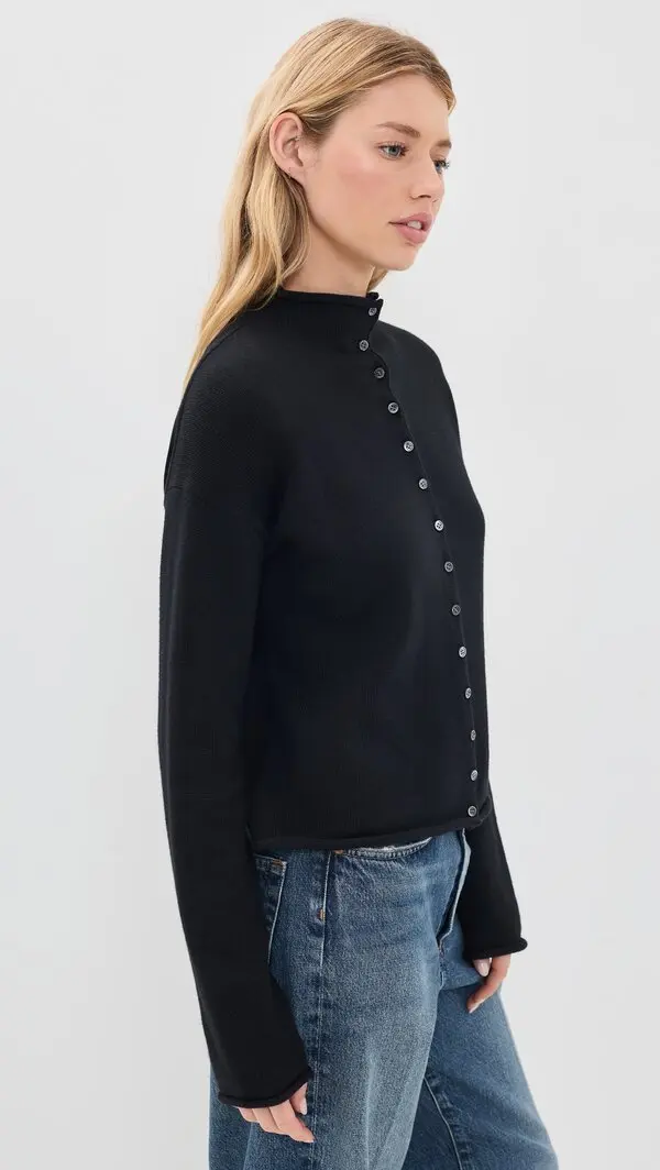 ALEX MILL Taylor Cardigan - Black
