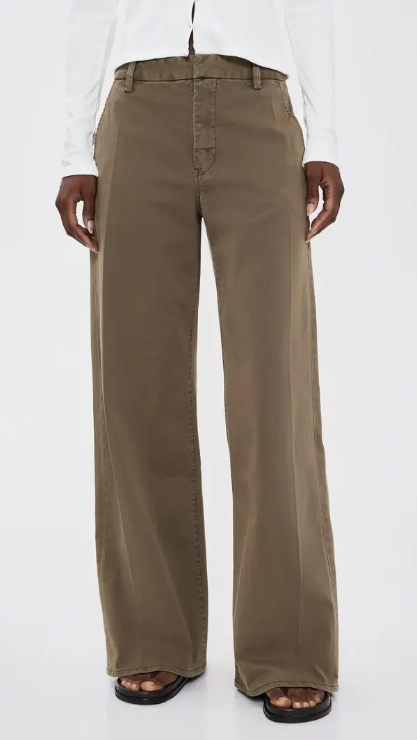 Good American Low Slung Baggy Trousers
