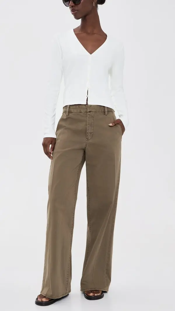 Good American Low Slung Baggy Trousers