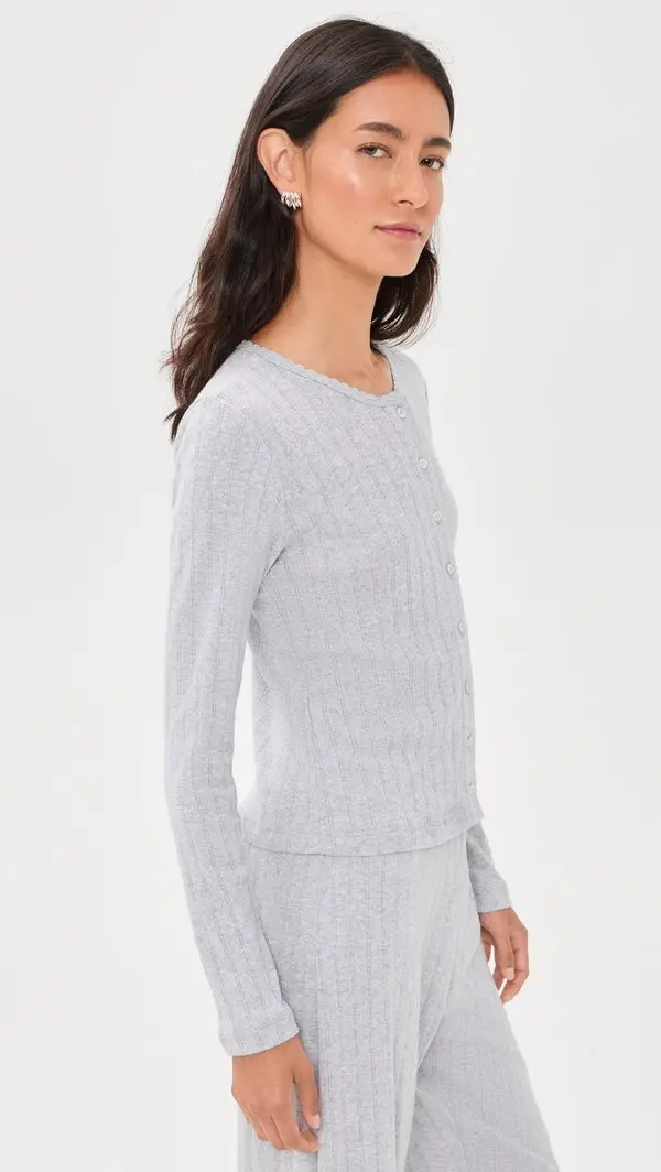 LESET Pointelle Classic Cardigan Ii