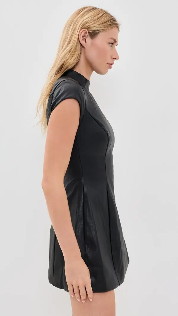 Bardot Delphi Faux Leather Mini Dress