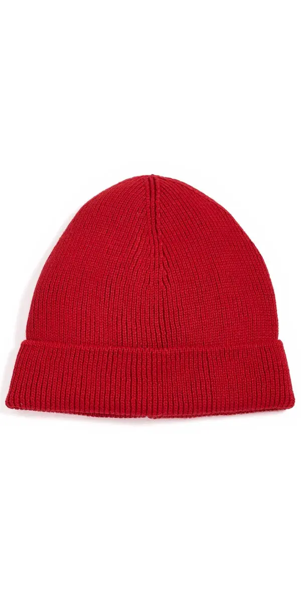 Universal Works Ribbed Wool Blend Beanie - Red