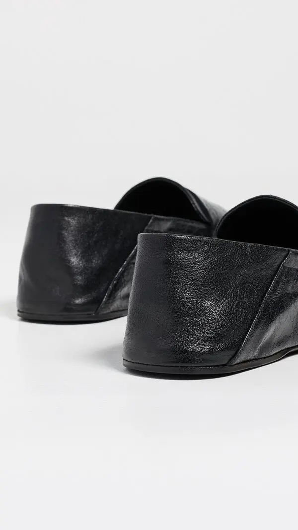 Balmain Lambskin Flat Loafers