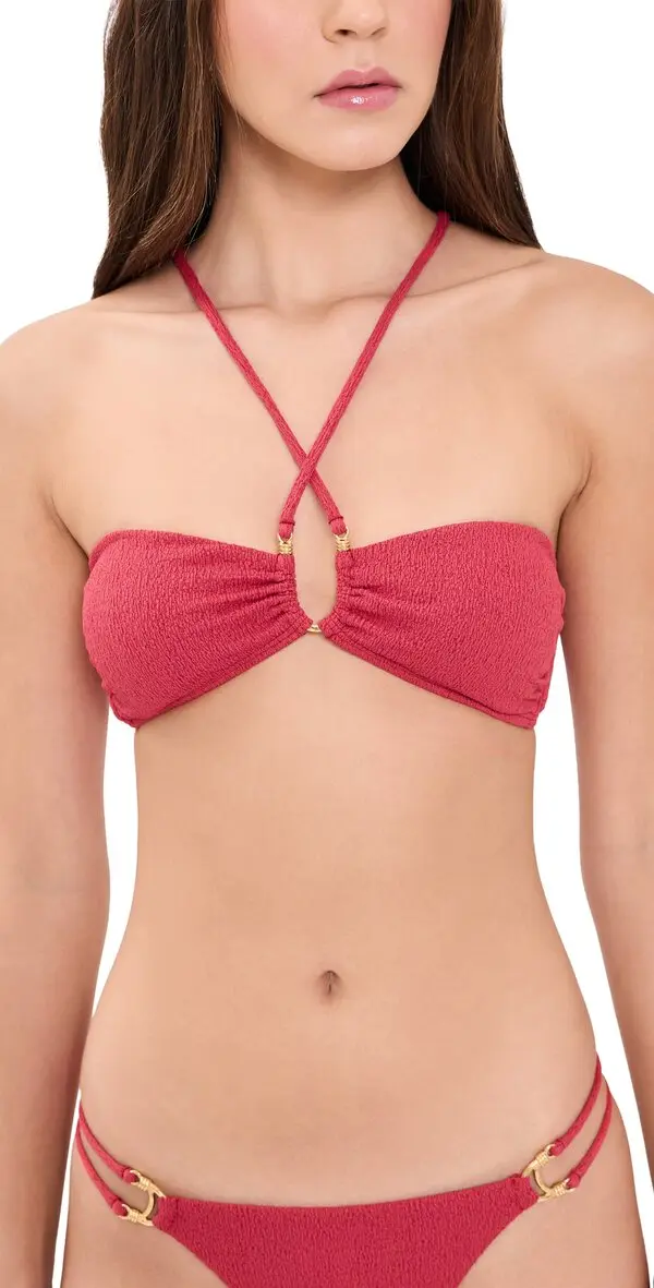 VIX PAULA HERMANNY Callie Bandeau Bikini Top