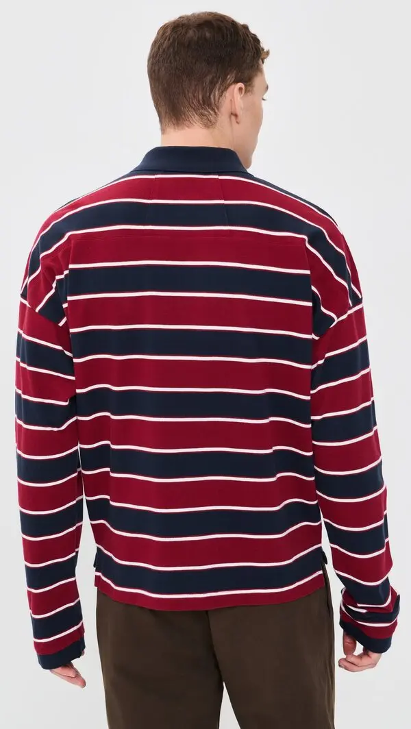 Rhude Fontaine Striped Polo Shirt