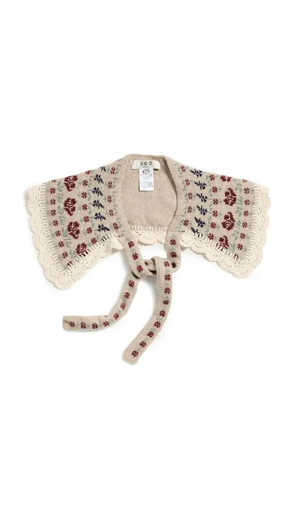 Sea Preston Fair Isle Knit Collar