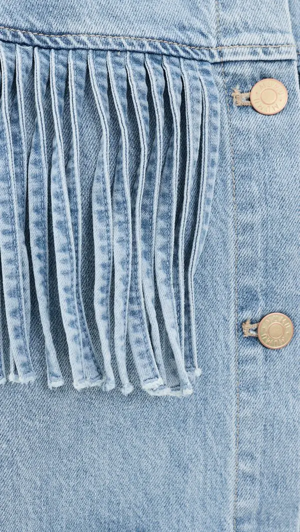 Show Me Your Mumu Western Denim Fringe Jacket