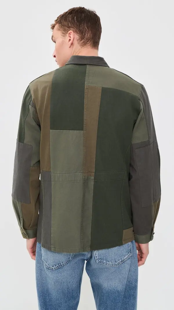 Universal Works Mw Patchwork Twill Fatigue Jacket