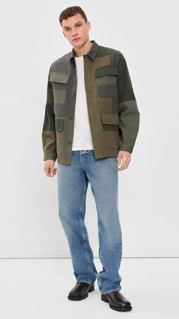 Universal Works Mw Patchwork Twill Fatigue Jacket