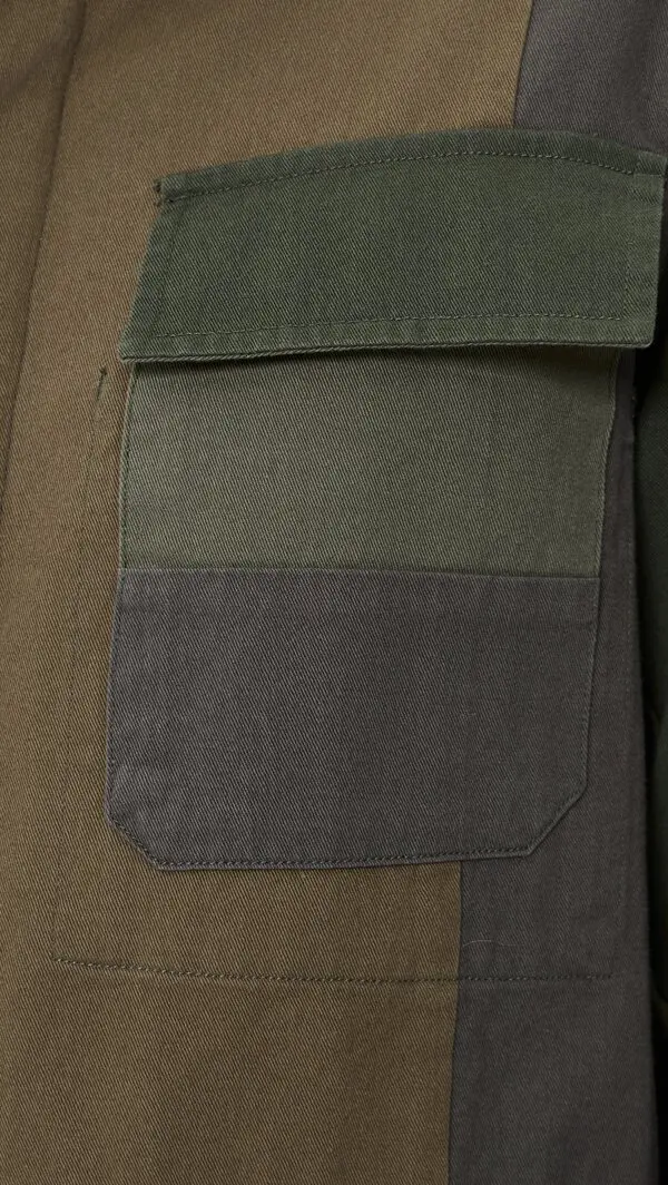 Universal Works Mw Patchwork Twill Fatigue Jacket