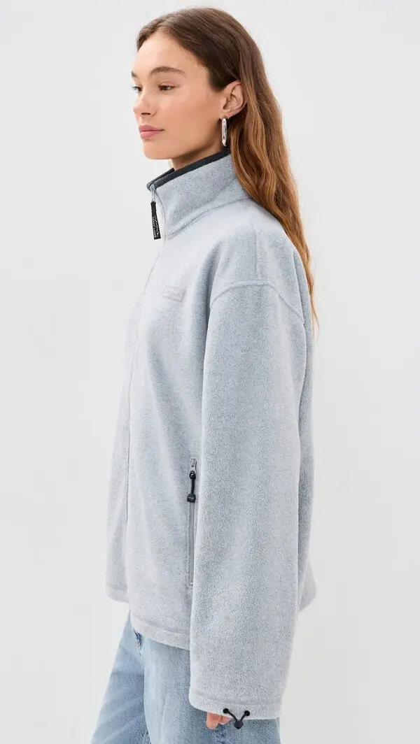 Sandy Liang Fleece Zip-up Jacket