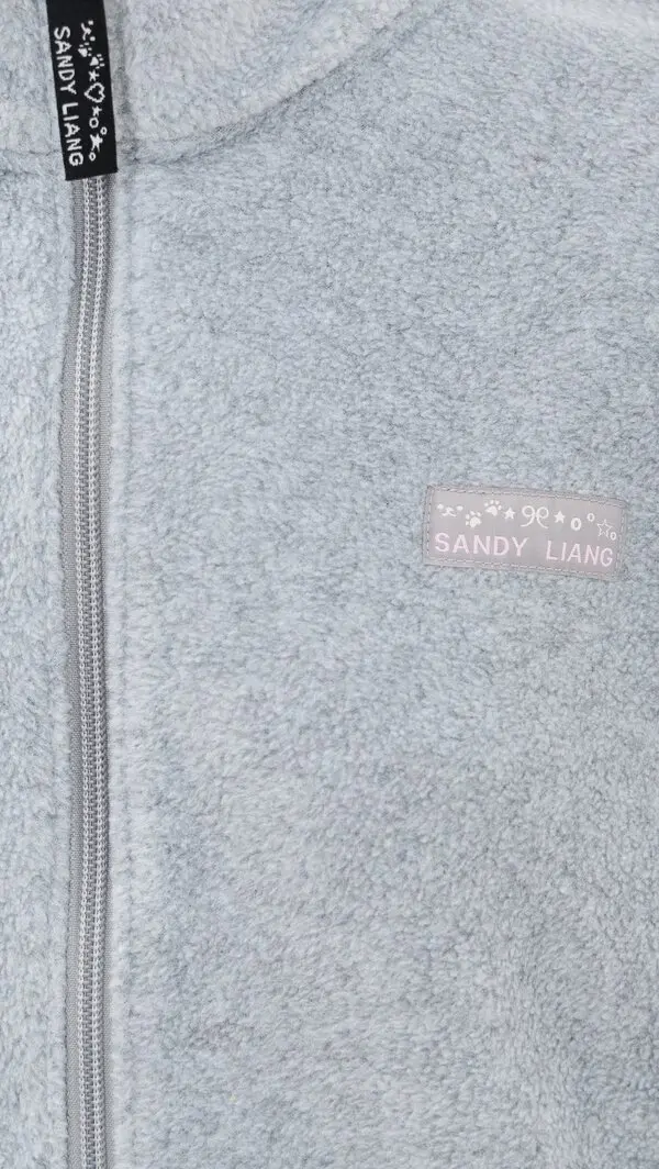 Sandy Liang Fleece Zip-up Jacket