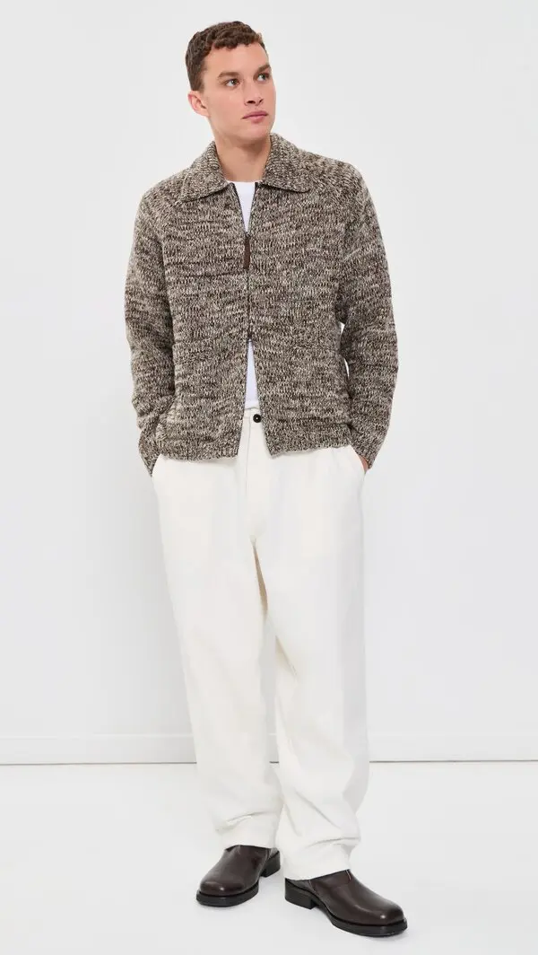 Universal Works Lambswool Zip Cardigan