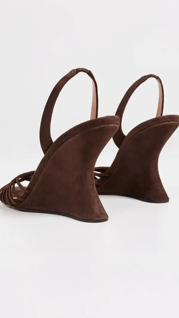 AQUAZZURA Serenity Suede Wedges 95mm