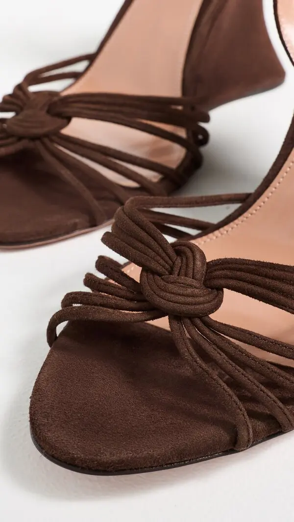 AQUAZZURA Serenity Suede Wedges 95mm