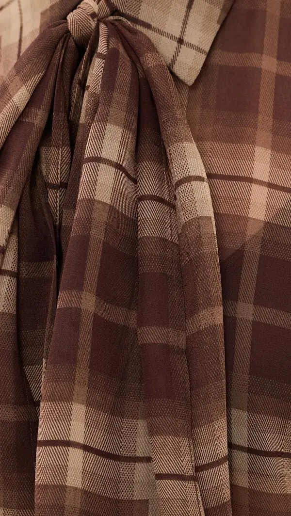 Bardot Cecile Scarf Button Down Shirt
