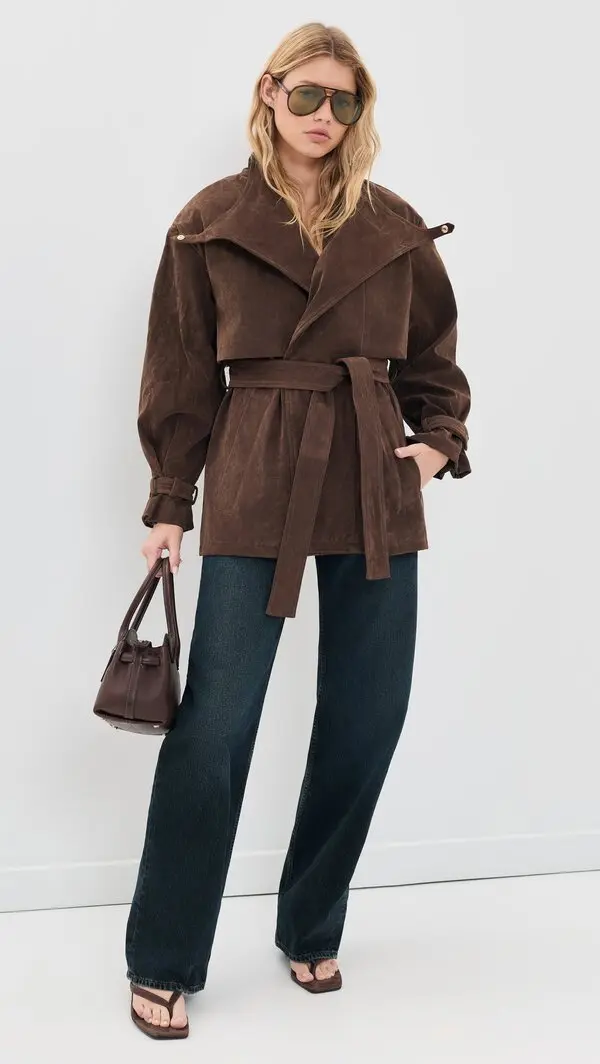 Bardot Veronica Faux Suede Jacket