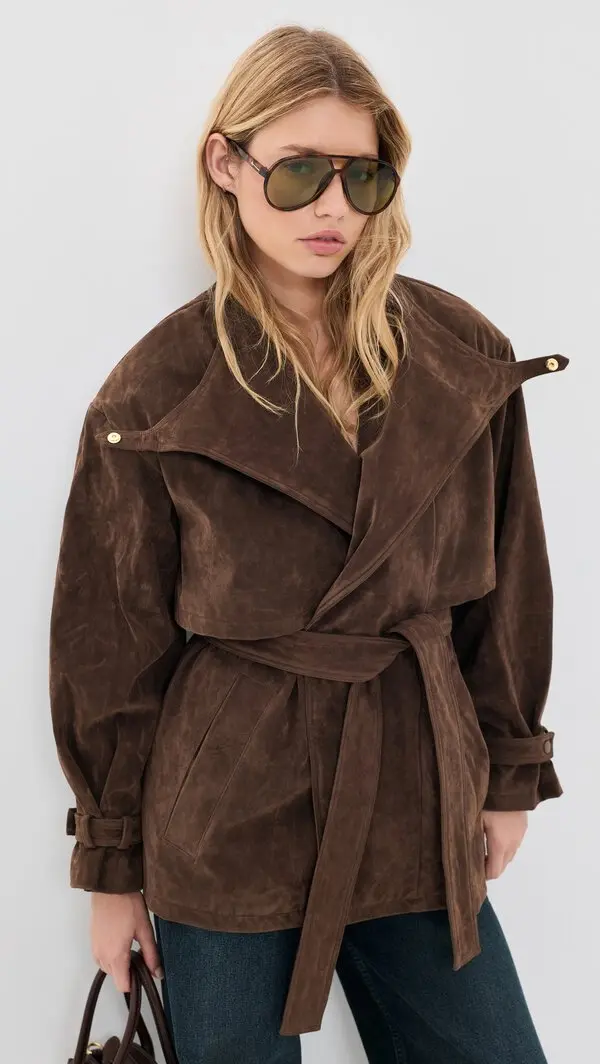 Bardot Veronica Faux Suede Jacket