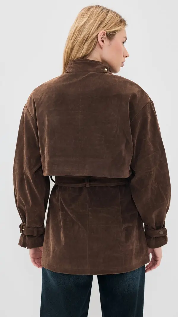 Bardot Veronica Faux Suede Jacket