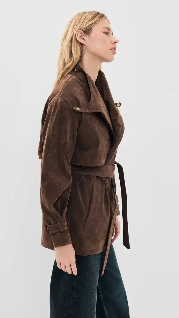 Bardot Veronica Faux Suede Jacket