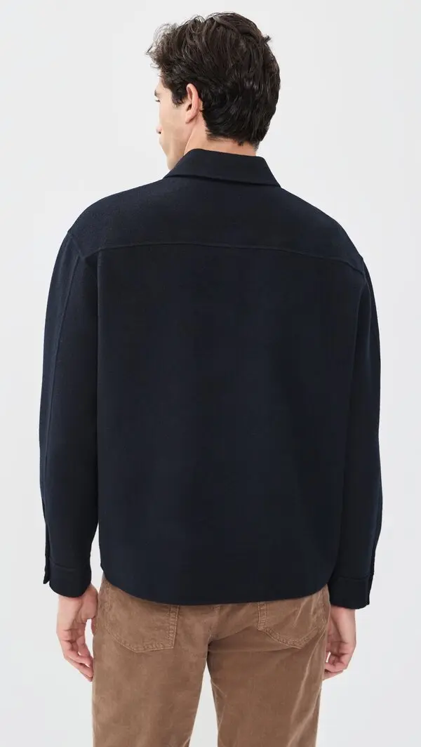FRAME Double Face Wool Zip Shirt Jacket