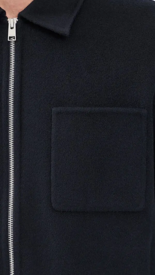 FRAME Double Face Wool Zip Shirt Jacket