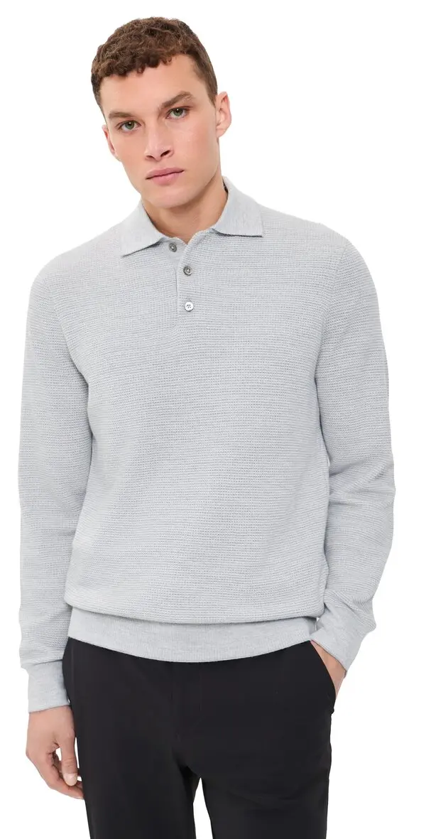 Rlx Ralph Lauren Merino Coolmax Striped Polo Sweater