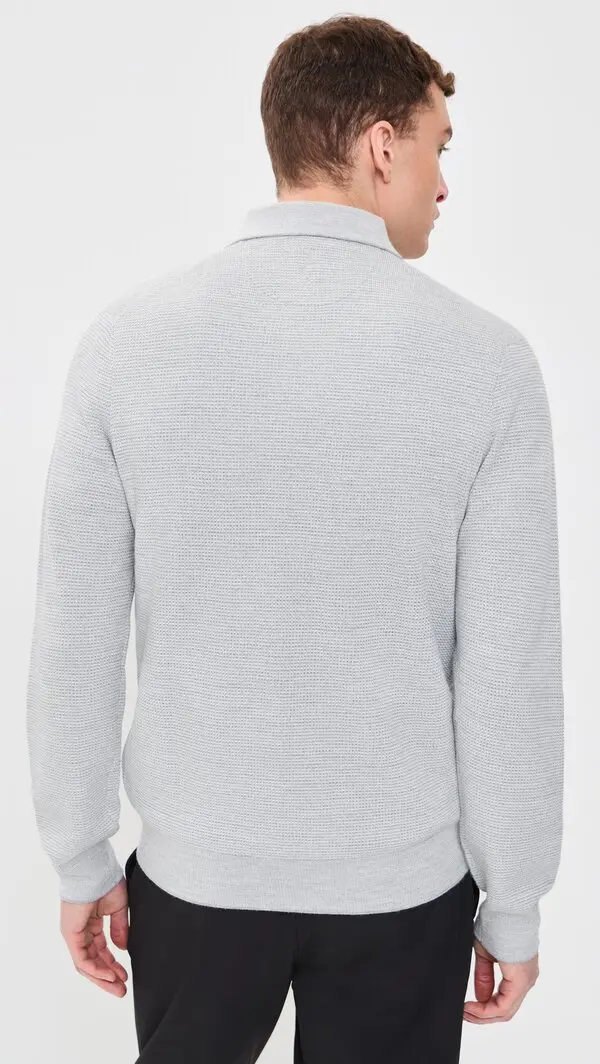 Rlx Ralph Lauren Merino Coolmax Striped Polo Sweater