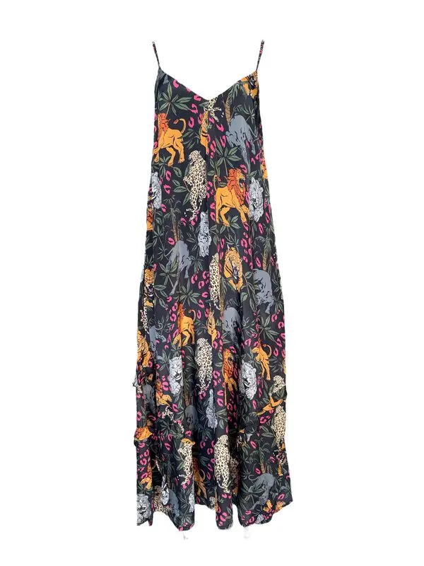 ANY OLD IRON Big Cats" Maxi Dress