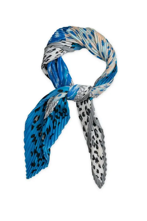 WILD COSMOS Fiora Plissé Petit Scarf