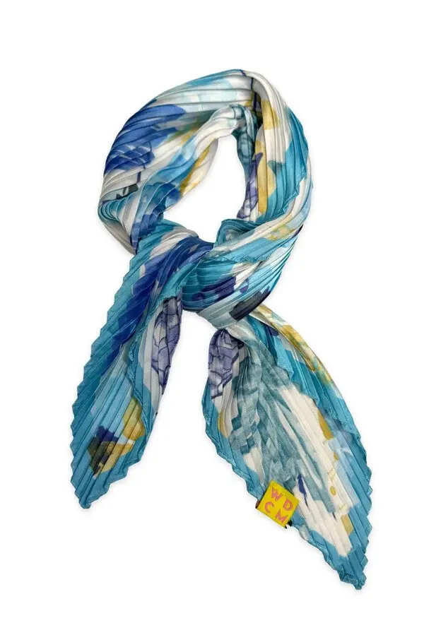 WILD COSMOS Elsa Plissé Petit Scarf
